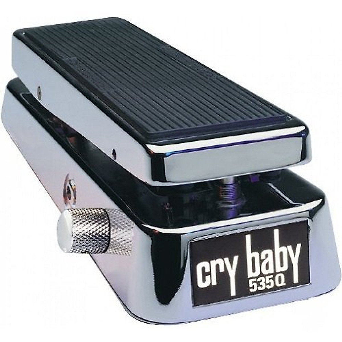 Briskdrop Dunlop 535Q-C Cry Baby Multi-Wah Pedal, Chrome - Bundled with Dunlop Power Supply and 2 MXR Patch Cables