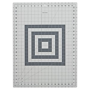 Fiskars 12-83717097J Self Healing Rotary Cutting Mat, 18x24, Gray