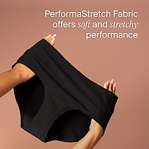 KNIX Super Leakproof No-Show Boyshort, Leakproof Underwear, Period Underwear for Women, Machine Washable, Reusable, Black, XXX-Large (1 Pack)