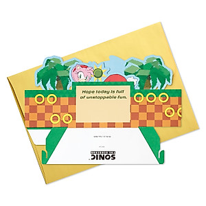 Hallmark Paper Wonder Sonic the Hedgehog Pop Up Card (Let the Good Times Roll) for Birthdays, Graduation, Congratulations