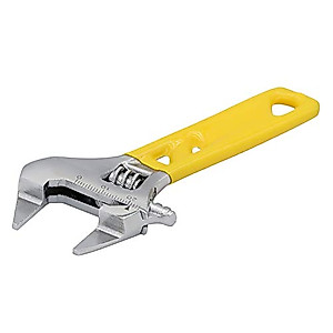 GETUHAND Extra Slim Jaw 4-Inch Adjustable Wrench, Silver, High Carbon Steel