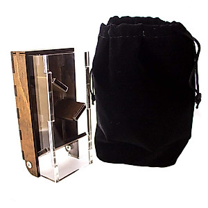 C4Labs Travel Portable Draw Bridge Dice Tower – Walnut