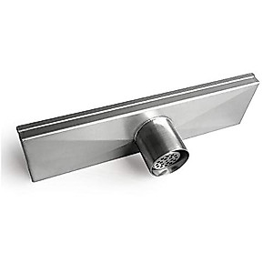 Neodrain 12-Inch Linear Shower Drain with 2-in-1 Flat & Tile Insert Cover, Brushed 304 Stainless Steel Rectangle Shower Floor Drain,Floor Shower Drain with Hair Strainer