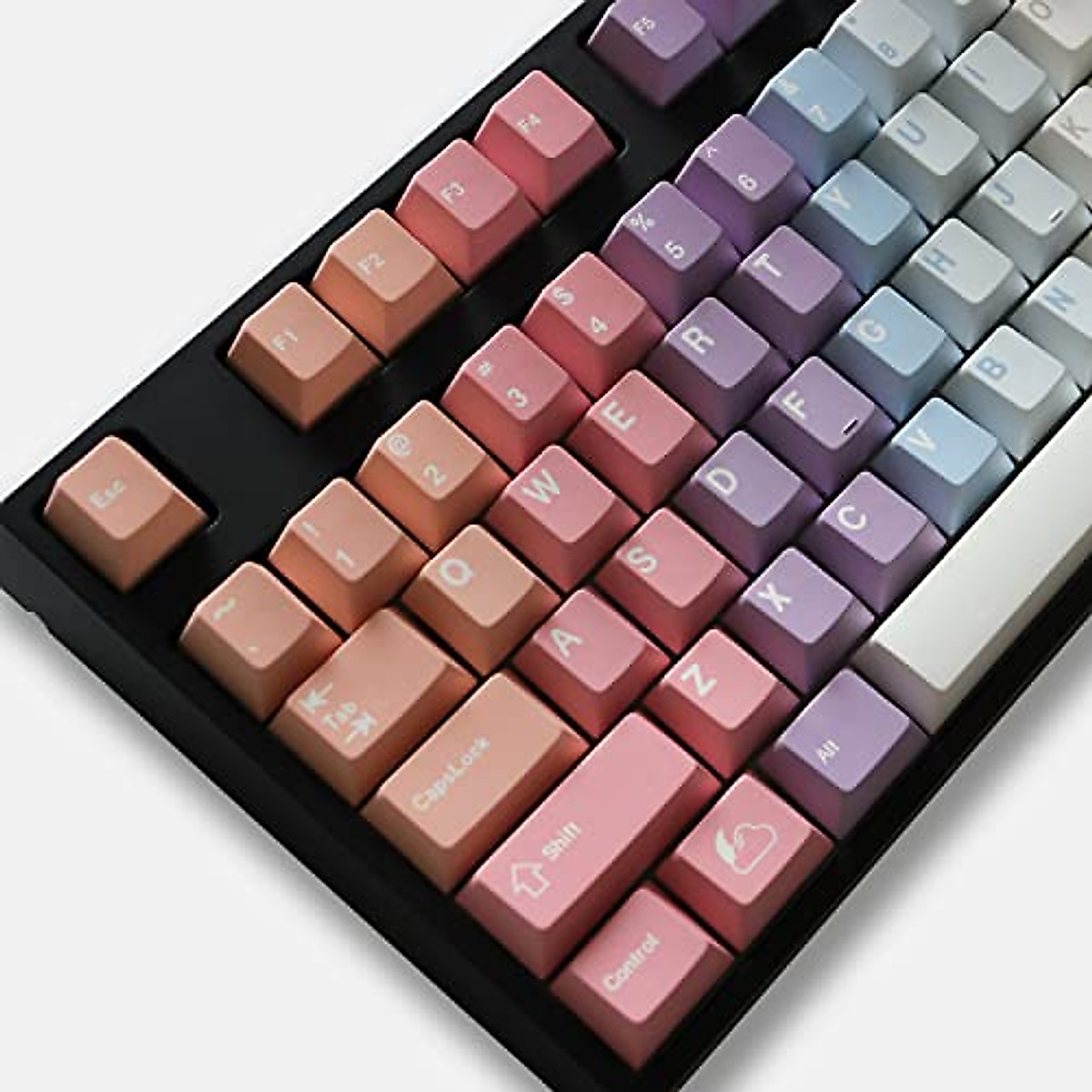 YIYANGKEYS Dreams Keycaps PBT Cherry Profile Keycaps for 60% 65% 75% Mechanical Keyboards 143 Key Dye Sub Gateron Cherry Mx Swithes Gaming Keyboard Key Caps Set (Dream)