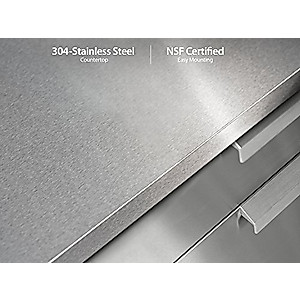NewAge Products Inc. Outdoor Kitchen Classic 64" W x 24" D 3 Piece Set, Stainless Steel, 65067