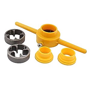 XtremeAmazing New 6 Pcs NPT Die Set PVC Tools Thread Maker Sizes: 1/2", 3/4", 1" Tarraja Tubo