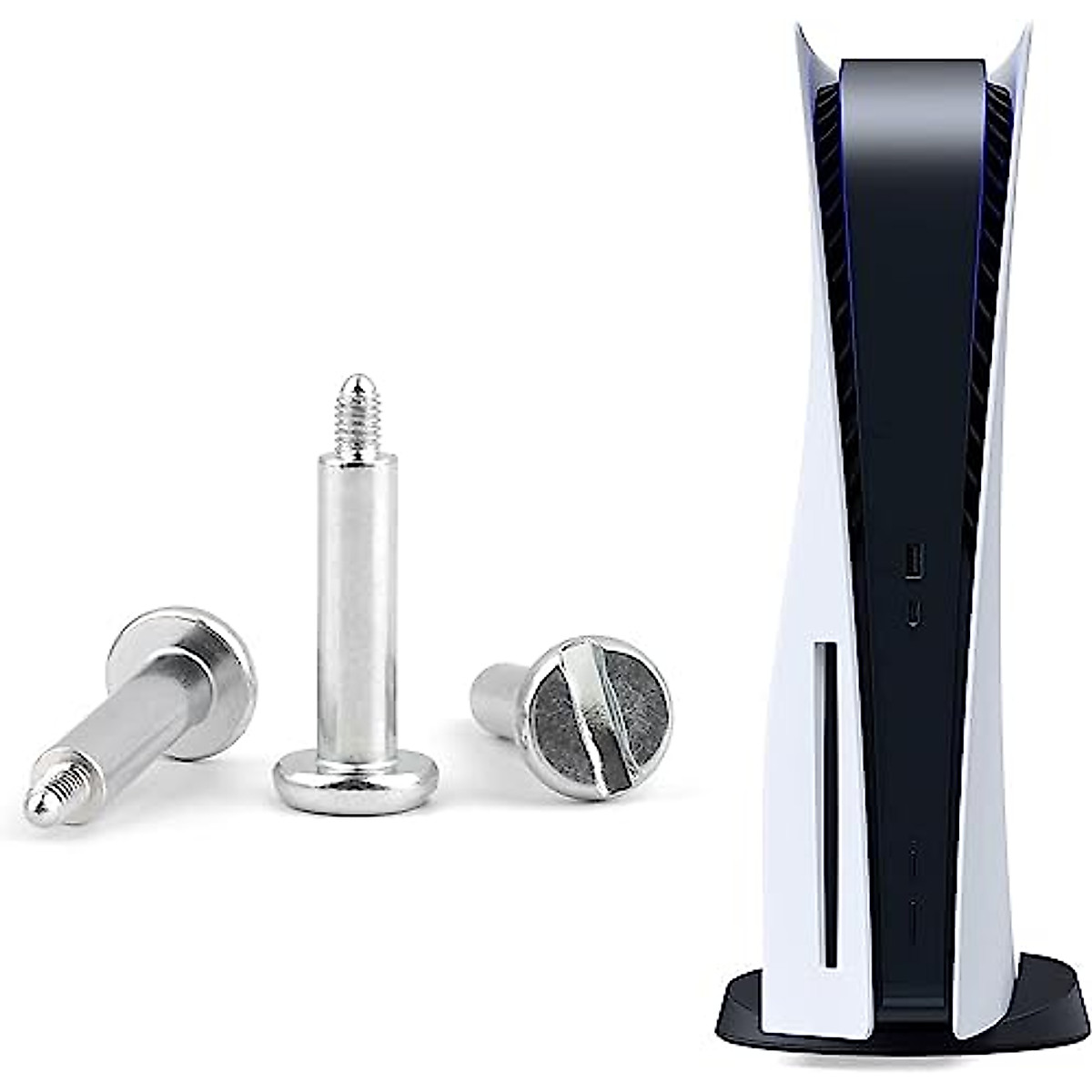 3PCS PS5 Base Stand Screws, Chanvoo Fixing Replacement Screw for Sony Playstation 5 Games Console Bottom Holder