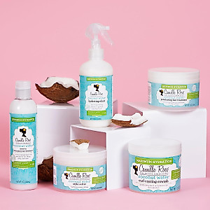 Camille Rose Coconut Water Conditioner | 12 oz | Natural Coconut Oil, Rosemary Oil, Castor Oil