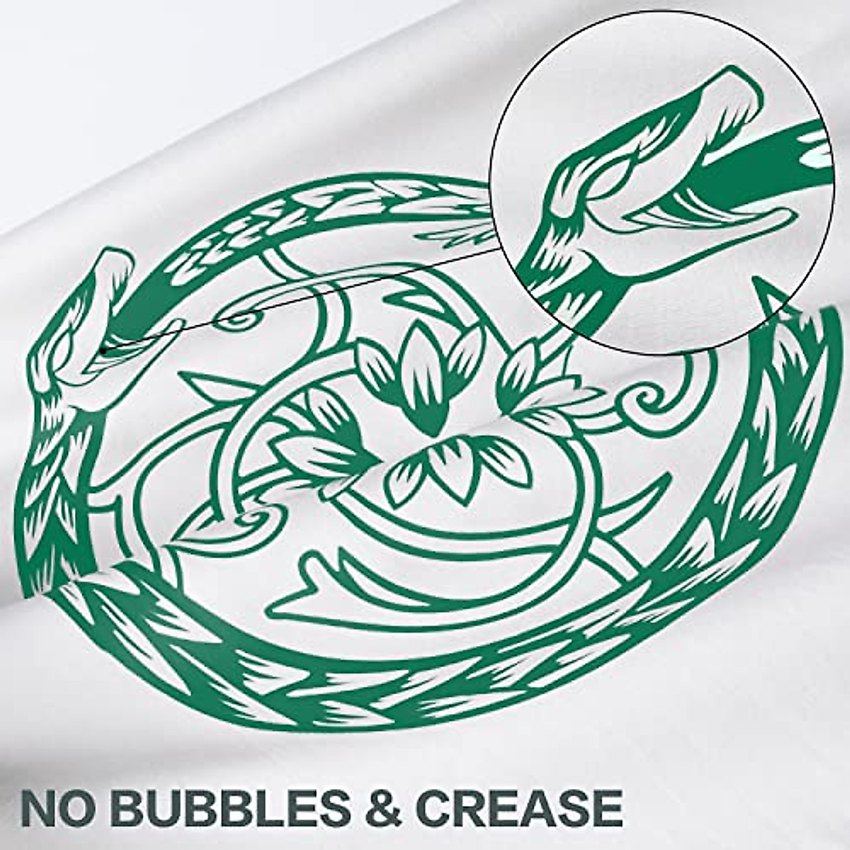 HTV Vinyl Roll, Green Iron On Vinyl 12in x 9ft HTV Heat Transfer Vinyl for All Cutter Machine