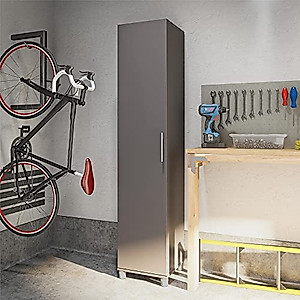 16" Utility Garage Storage Cabinet Graphite Gray