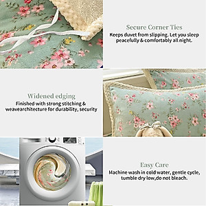 zeyekuku Velvet Duvet Cover Set-4pcs Ultra Soft Breathable Queen Size Comforter Cover Set,Include a Duvet Cover,a Deep Pocket Fitted Sheet,2 Pillow Shams Home Bedding for Winter Spring Autumn