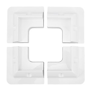 Wisecoco 4pcs Solar Panel Corner Bracket, Anti UV ABS Solar Panel Roof Drill Free Support Mount for RV Boats