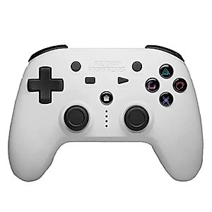 Retro Fighters Defender Bluetooth Controller Next-Gen PS3, PS4 & PC Compatible Wireless (White)