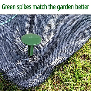 EISENSP 6.3-Inch 70 Pieces Strength Anchors Landscape Anchoring Spikes - High Plastic Garden Stakes, for Landscape Edges, Fixed Fences, Lawns, Etc.