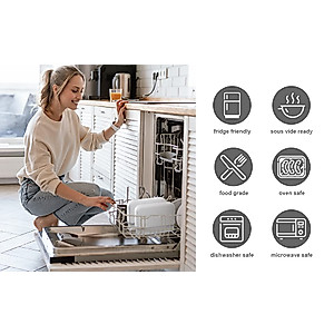 Winrock Silicone Reusable Storage bag Food Meal Storage Container, Outdoor, Travel, Makeup, Versatile Storage, Leakproof, Heat Resistant, Dishwasher safe.