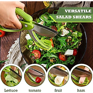 XINHUAYJ® Toss and Chop Salad Tongs, Stainless Steel