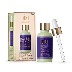 Pixi Beauty Overnight Retinol Oil | Smoothing Night Oil | Peptides Help Firm & Revitalize Skin | Improves Appearance of Fine Lines | 1.01 Fl Oz