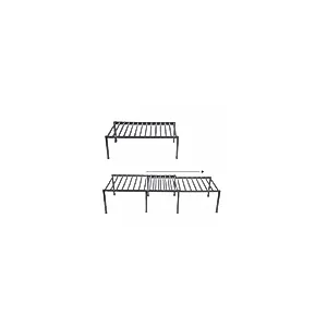 4 Piece Extendable Shelf Organizer Grey