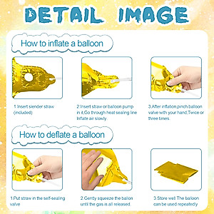 Stcomart Welcome Home Balloon Banner for Homecoming Party Decorations, Gold