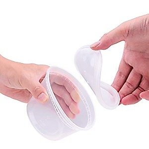 TashiBox [8 oz,16oz,32oz,48Sets,16Sets each size Plastic food storage containers with lids airtight,BPA Free,Microwave/Dishwasher/Freezer Safe