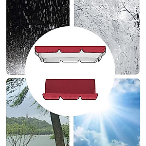 YUUAND Rocking Chair Polyester Canopy with Seat Cushion Cover Set - Waterproof Polyester Top Swing Canopy Cover UV Block Sun Shade for Outdoor Patio Yard Park Porch Balcony Backyard Seat