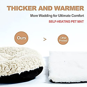 YFPets Self Warming Cat Bed Self Heating Cat Pad Heating Pad 24"x 18" Thermal Pad for Cat for Outdoor Pet Heating Pad for Dog with Anti-Slip Bottom Machine Washble