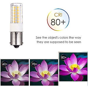 Makergroup BA15s Single Contact Bayonet LED 12V S8 1141 1156 LED Light Bulb 3W 2700K-3000K for Outdoor Landscape Lighting Path Deck Lights RV Lights Warm Color 6pcs