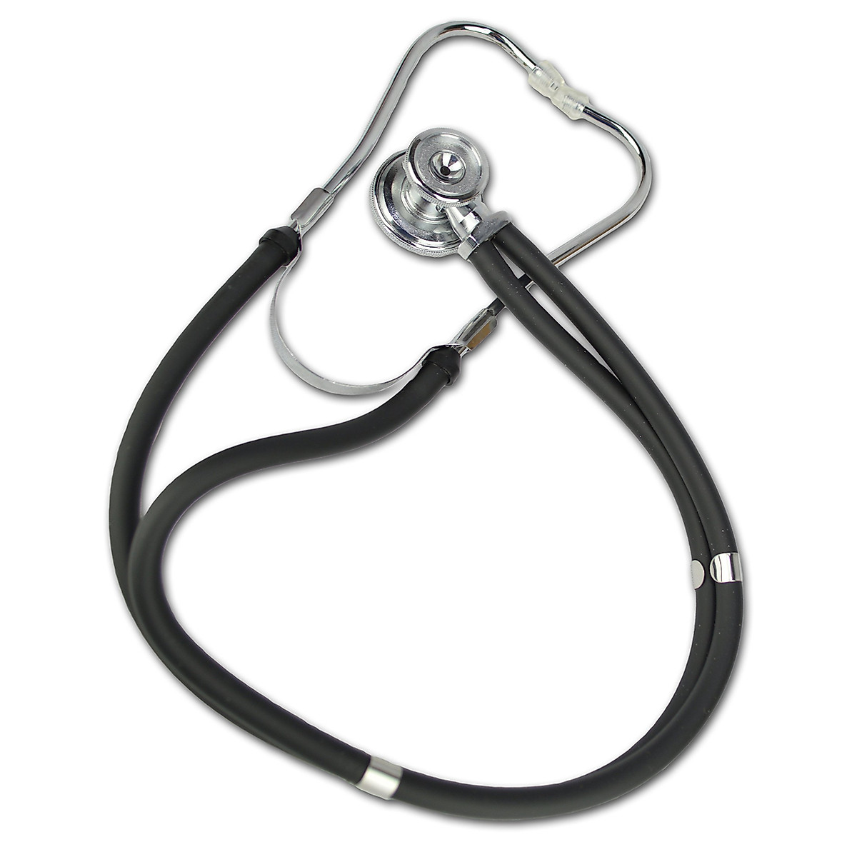 Lightning X Sprague Rappaport Style Dual Head Medical Stethoscope for EMT Nurse - Black