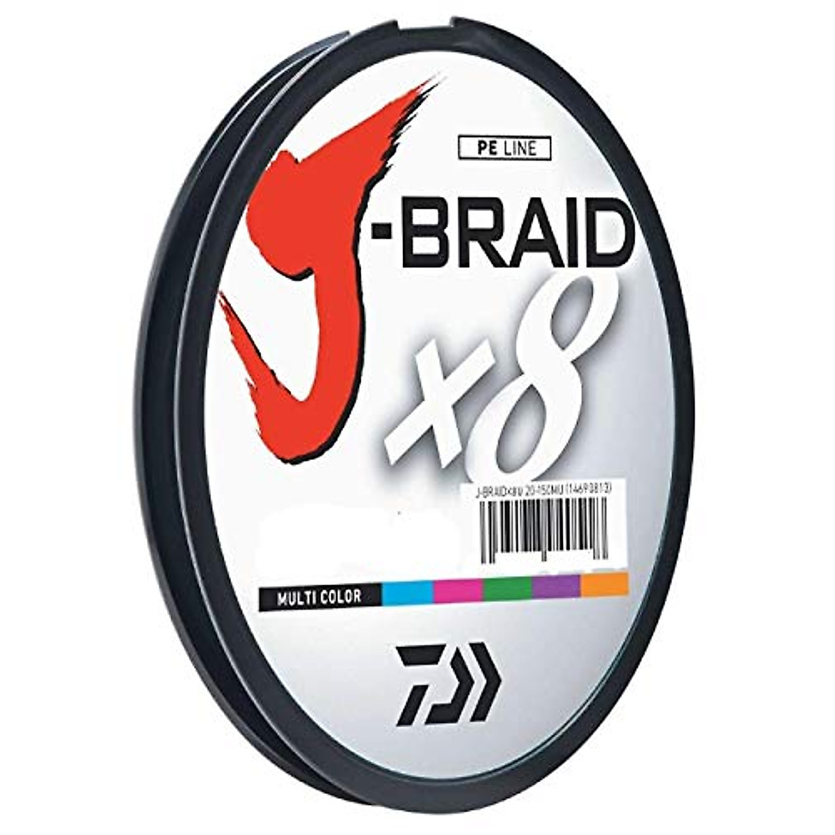 J-BRAIDX8, Filler Spool, Multi-Color, Mono Dia.= 10lb.