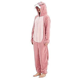 III HHONS Onesie Animal Adult Costume Pajamas Cosplay Halloween for Men Women