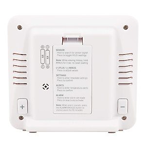 La Crosse Technology 308-179OR Wireless Temperature Humidity Station with Trends & Alerts, Orange/White