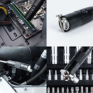 MANWALD Rechargeable Magnetic Pickup Tool, Valentines Day Gifts for Men, Telescoping Magnetic Flashlights with Extendable Magnet Stick, Cool Gadgets Gifts for Men, Dad, Husband