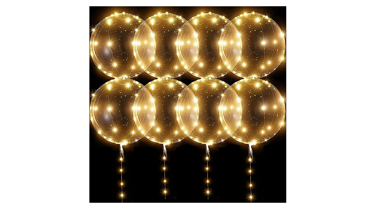 Glow in the Dark LED Balloons for Parties - 10 Pack Bright & Easy to Use