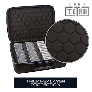 Card Titan PRO Graded Coin Case with 56 Slots for PCGS or NGC Graded Coin Slab - Individual Slots for Graded Coins - Protects and Perfectly Fits NGC and PCGS Coin Cases - Coin Collection Supplies