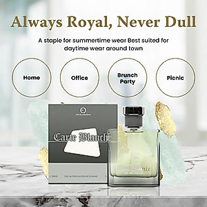 Carte Blanche Mens Fragrance, Cologne For Men, Eau de Parfum Natural Spray, Tangerine, Marine And Orange Scents