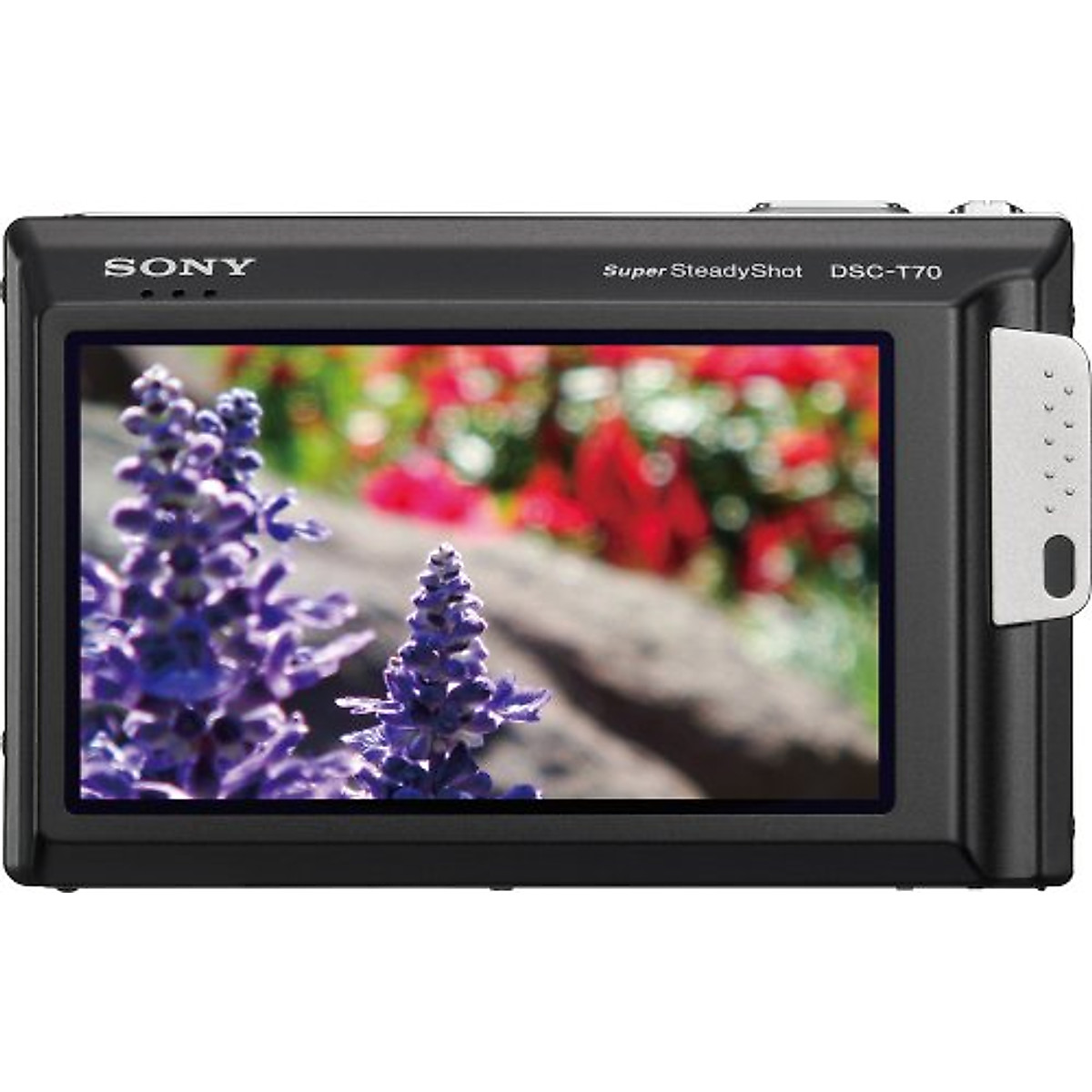 Sony Cybershot DSC-T70 8.1MP Digital Camera with 3x Optical Zoom with Super Steady Shot Image Stabilization (Black)