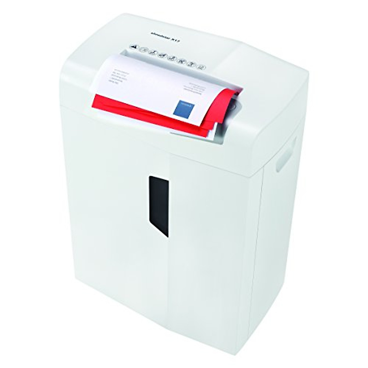 HSM shredstar X17, 17-Sheet Cross-Cut Paper/CD/Card Shredder, P-4 Security Level, 6.9 Gallon, White