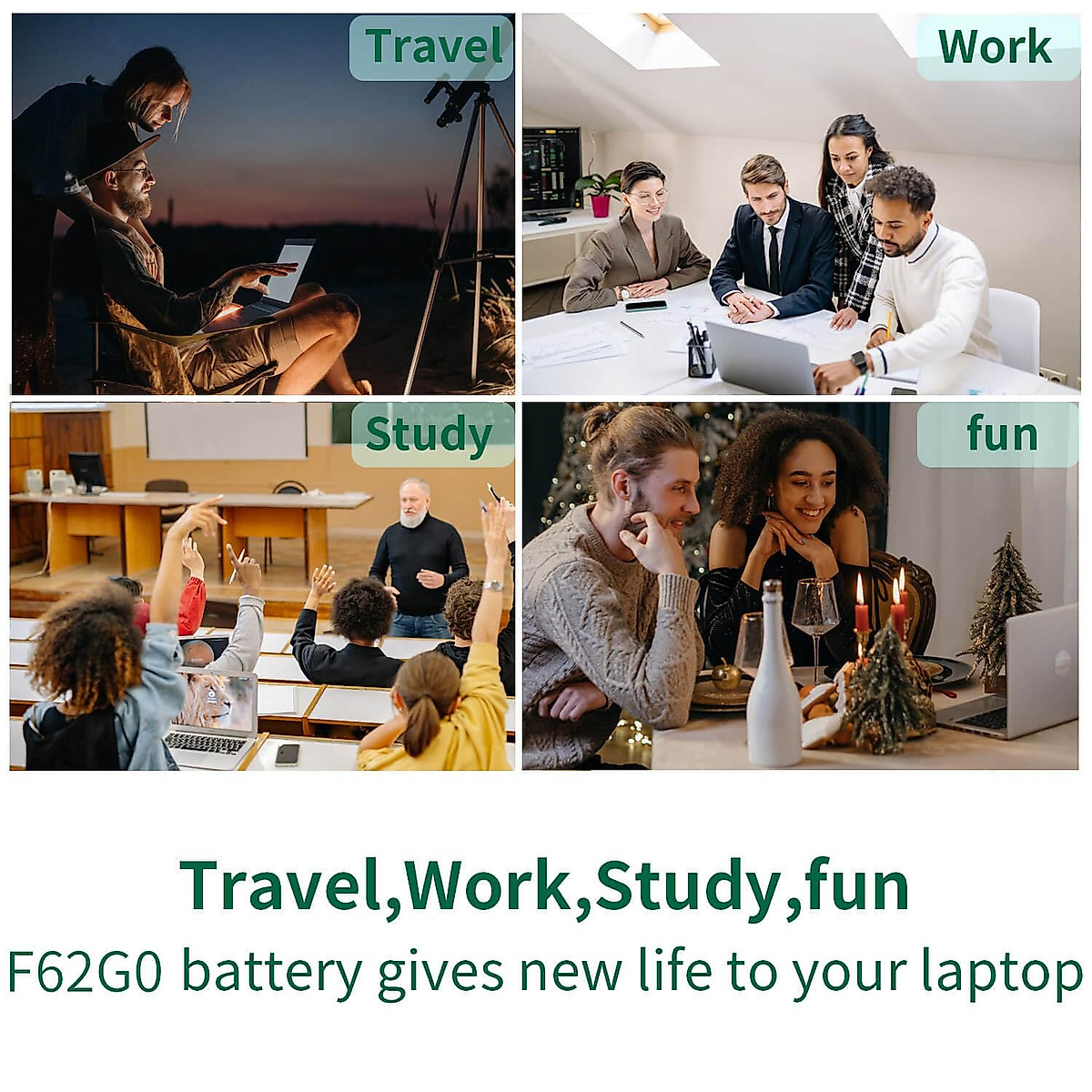 DMKAOLLK 38WH 39DY5 F62G0 Battery for Dell Inspiron 13 7000 i7373 7373 7386 2-in-1 7370 7380 5370 P83G P87G P91G P83G001 P83G002 P87G001 Vostro 13 5370 039DY5 0F62G0 RPJC3 0RPJC3 F62GO 11.4V