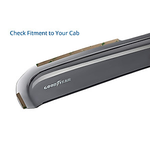 Goodyear Shatterproof in-Channel Window Deflectors for Ford Ranger 2019-2023 SuperCrew, Rain Guards, Window Visors for Cars, Vent Deflector, Car Accessories, 4 pcs - GY003449LP