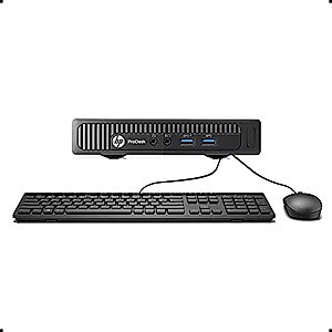 HP ProDesk 600 G1 Mini Business Desktop PC, Intel Core Quad i5 4590T up to 3.0GHz, 8GB DDR3, 256GB SSD, WiFi, BT, VGA, DP, Windows 10 64 Bit-Multi-Language Supports English/Spanish/French(Renewed)