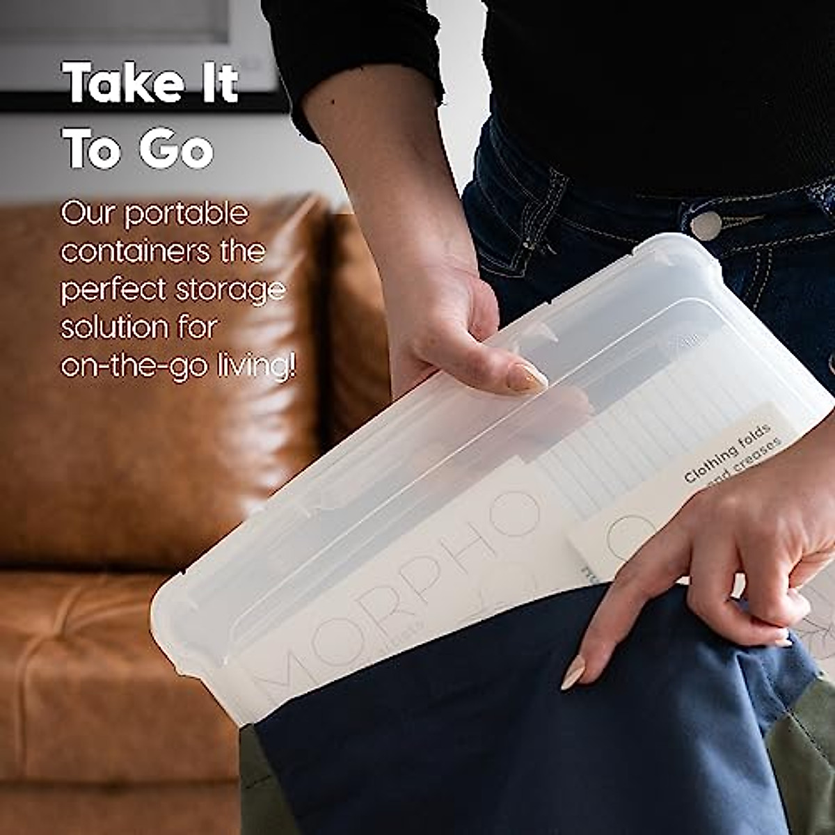 IRIS USA Portable Board Game Organizer Plastic Project Storage Case Box with Snap-Tight Latch, 10-Pack, Fits 8.5" x 11" Papers, for Games Puzzle Magazine A4 Paper Craft Hobby Art Supplies, Slim,Clear