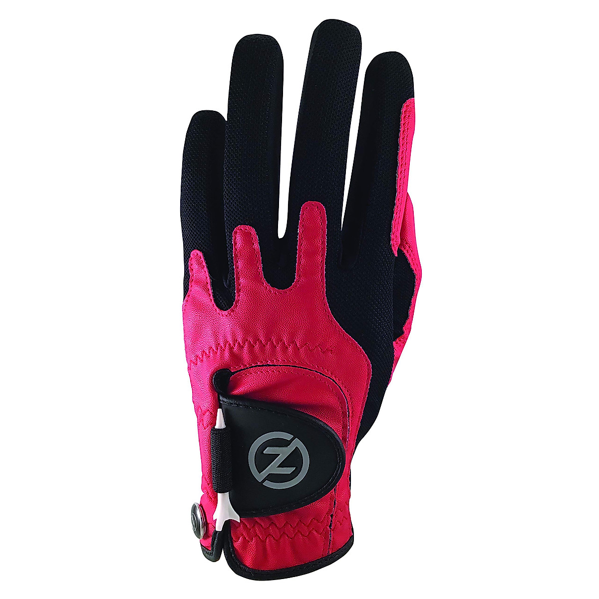 Zero Friction Men's Compression-Fit Synthetic Golf Glove, Universal Fit One Size, Multipack, (Pack of 6)