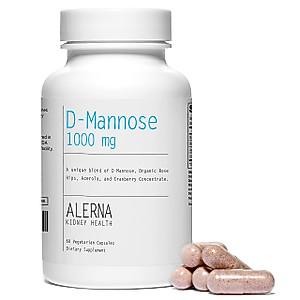D-Mannose 1000 mg - Urinary Tract Health - with Cranberry Concentrate, Organic Rose HIPS, Acerola Extract - 60 Vegetarian Capsules (Pack of 3)