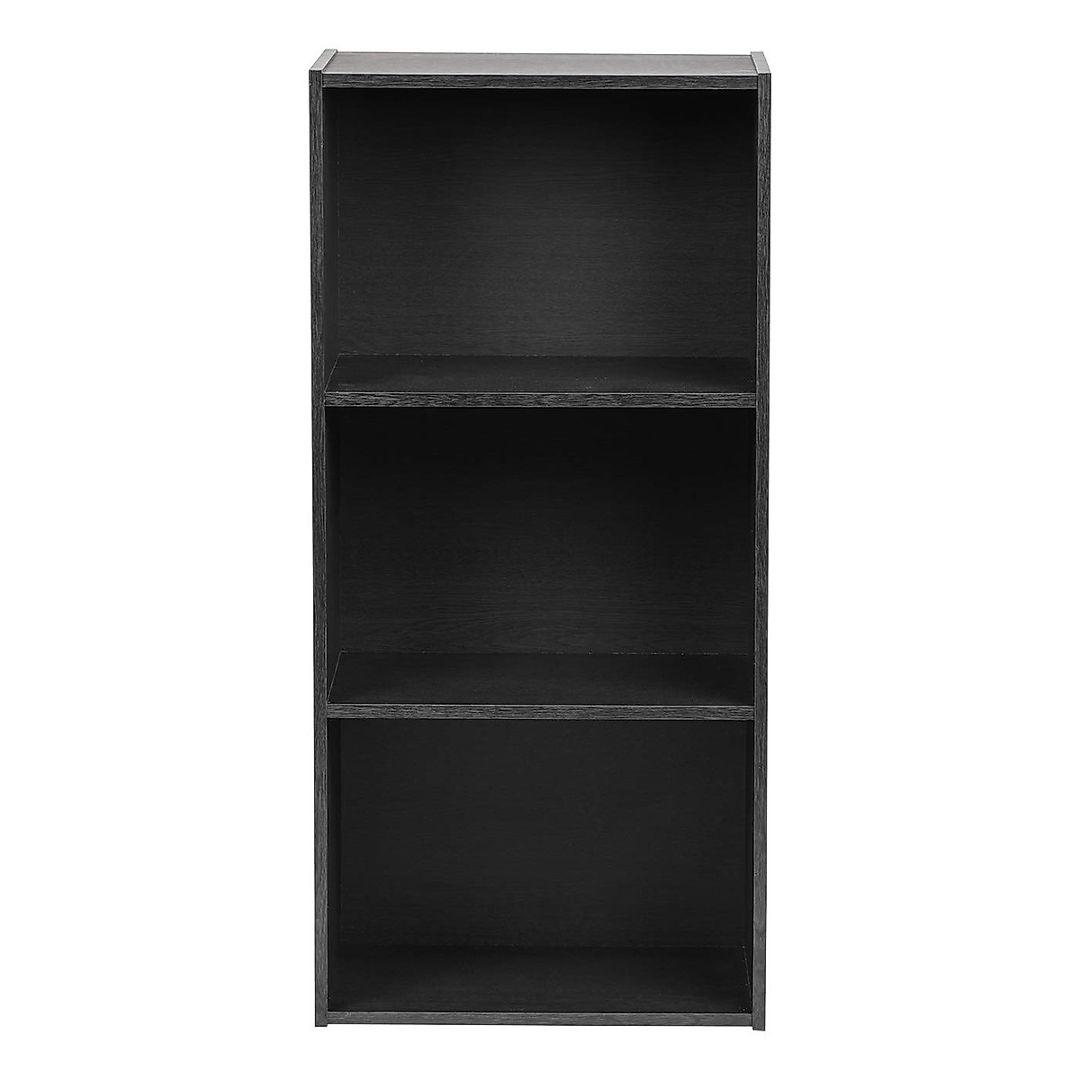 IRIS 3-Tier Wood Storage Shelf, Black
