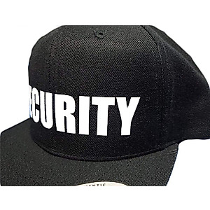 SECURITY Baseball Cap Hat Snapback by 6ixset - Flexfit Yupoong 6089M 6-Panel Black