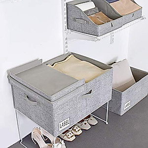 GRANNY SAYS Bundle of 1-Pack Large Basket For Organizing & 1-Pack Closet Baskets And Bins For Shelves