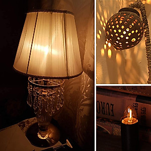 C7 LED Night Light Bulbs 0.5W, E12 Candelabra Base Candle Light Bulb Warm 2200K Equivalent 5W/7W Incandescent Bulb, Mini Light Bulbs for Chandelier Nightlight Salt Lamp Window Bulbs (2 Pack Gold)