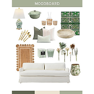 Crumbs Home Modern Farmhouse Fall Linen Indoor Outdoor Throw Pillow Cover Only, 20"x20" Water Repellent for Patio, Backyard, Couch, Neutral Beige Vertical Stripes