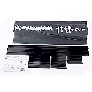 Herron Shoe Rack 5 Tier, Durable and Stable Shoe Organizer 25 Pairs Space Saving Shoe Tower Non-Woven Fabric Shoe Shelf (Black)