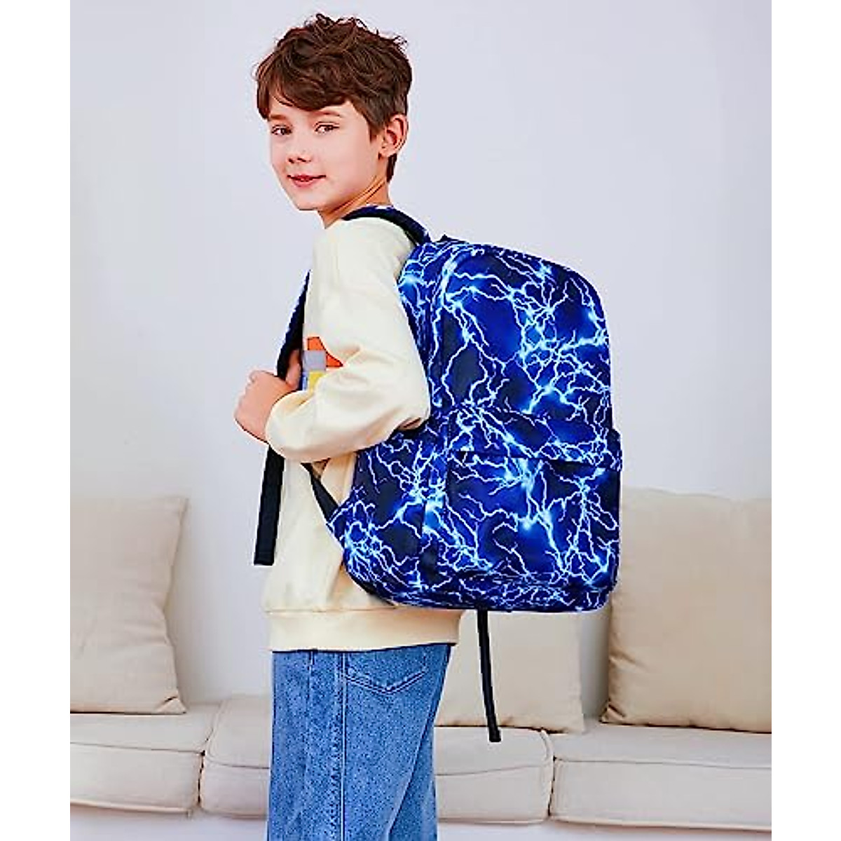 Createy School Backpack for Girls Backpack with Lunch Box Pencil Case Lightweight Kids Backpack Primary Elementary Students Bookbags School Bags Set for Teens